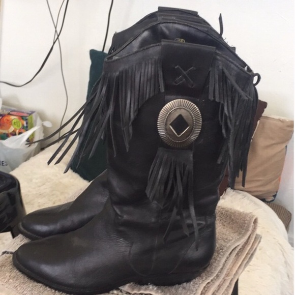 Shoes | 10 Leather Native American Vintage Cowboy Boots | Poshmark